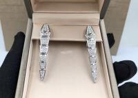 China Gift 18K White Gold Diamond Earrings VS Diamond Bvlgari Serpenti Viper Earrings for sale
