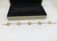 China Customized 18K Yellow Gold Bracelet Fashion VCA Magic Alhambra Bracelet for sale