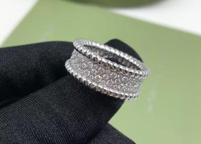China Luxury 18K White Gold Diamond Ring VS Diamond Fashion Style Custom Jewelry for sale