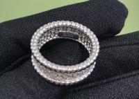 China Luxury 18K White Gold Diamond Ring VS Diamond Fashion Style Custom Jewelry for sale