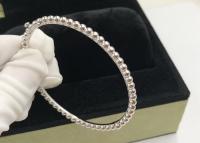 China Simplicity 18K White Gold Diamond Bangle Bracelet For Women's Gift for sale