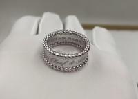 China Customized Size 18K White Gold Ring Without Diamond For Gift OEM for sale
