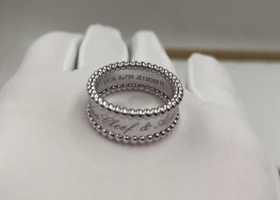 China Customized Size 18K White Gold Ring Without Diamond For Gift OEM for sale