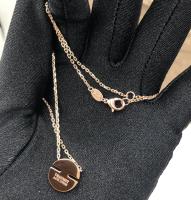 China 18K Gold Lapis Lazuli Necklaces Rose Gold Pendant Without Diamond for sale