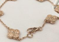 China 18K Gold 4 Leaf Clover Jewellery Vintage Bvlgari Divas Dream Bracelet for sale