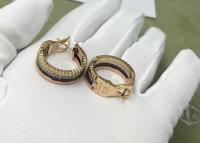 China Fashionable Quatre Ceramic Small Gold Hoop Earrings For Women for sale