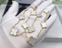China Van Cleef Arpels Alhambra 18K Gold Necklace for sale