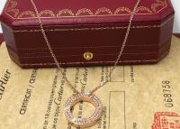 China 0.34 carat 18K Gold Diamond Necklace for sale