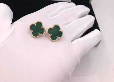 China VCA Alhambra 18K Gold Earrings for sale