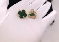 China VCA Alhambra 18K Gold Earrings for sale