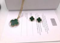 China VCA Alhambra 18K Gold Earrings for sale