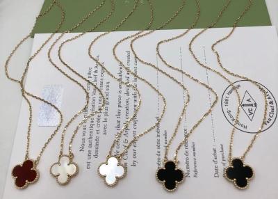 China Alhambra Pendant 18K Gold Necklace for sale