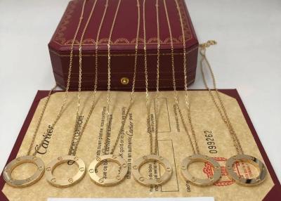 China Simple Design Elegant Certificated 18K Gold Necklace For Gift for sale