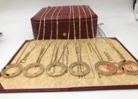 China Simple Design Elegant Certificated 18K Gold Necklace For Gift for sale