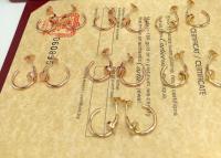 China Creative High End 18K Rose Gold Nail Earrings Stud ,18 Karat Gold Earrings for sale