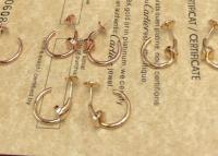 China Creative High End 18K Rose Gold Nail Earrings Stud ,18 Karat Gold Earrings for sale