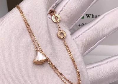 China Adjustable Mother Of Pearl 18 Karat Gold Bracelet Women'S 18k Real Gold for sale