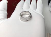 China Customized Minimalist White Gold Band Engagement Rings For Wedding for sale