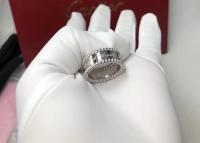 China Customized Minimalist White Gold Band Engagement Rings For Wedding for sale