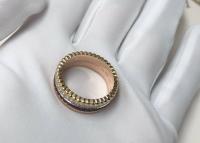 China EU US Size Classic Quatre 0.7cm Width 18K Gold Engagement Ring  Black for sale