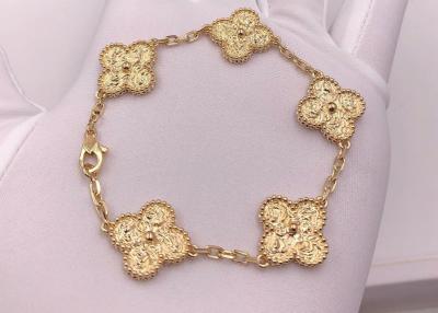 China Lower Shaped VCARO1IE00 VCA Vintage Alhambra Bracelet For Girlfriend for sale