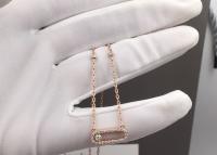 China 18K Fashionable Saddle Shape Rose Gold Pendant Necklace For Young Girl for sale