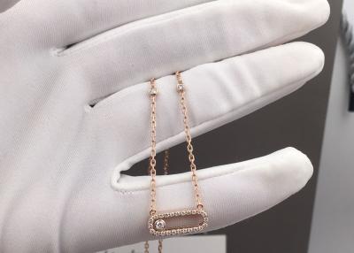 China 18K Fashionable Saddle Shape Rose Gold Pendant Necklace For Young Girl for sale