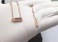 China 18K Fashionable Saddle Shape Rose Gold Pendant Necklace For Young Girl for sale