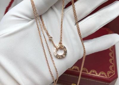 China Womens Customized Handmade Luxury 18K Gold Necklace With Diamond for sale