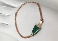 China BR858327 Dense Diamond Decorated 18K Gold Bracelet With Malachite for sale