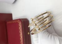 China Thin Juste Un Clou Fashionable B6066117 18K Gold Bracelet Without Diamonds for sale