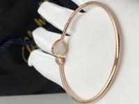 China Women'S Natural Diamond Heart Pendant 18 Karat Gold Bangles Jewelry As Gift for sale