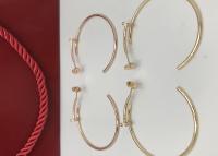 China Women'S Hip Hop 18K Gold Jewelry , 18k Yellow Gold Earrings With Diamond for sale