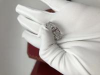 China Fashionable Classic 18 Carat White Gold Ring With VVS Diamonds for sale