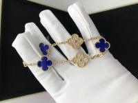 China Vintage Gold Chain 18K Gold Jewelry 18k Gold Bangle Bracelet  With Lapis Lazuli for sale