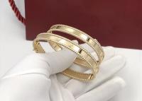 China No Gemstone PerléE Signature 18K Gold Jewelry . 18 Karat Gold Bangles for sale