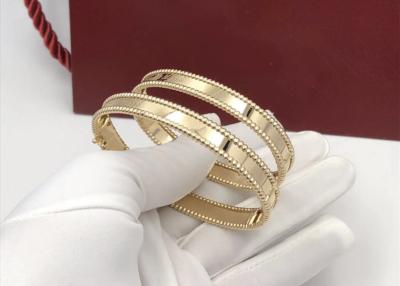 China No Gemstone PerléE Signature 18K Gold Jewelry . 18 Karat Gold Bangles for sale