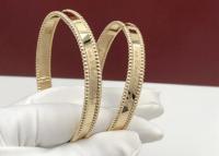 China No Gemstone PerléE Signature 18K Gold Jewelry . 18 Karat Gold Bangles for sale