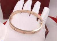 China Brand Jewelry Love Bracelet  18K Gold Jewelry Rose Gold 4 Diamond Vvs Diamond for sale