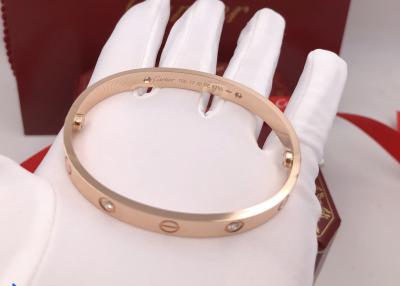 China Brand Jewelry Love Bracelet  18K Gold Jewelry Rose Gold 4 Diamond Vvs Diamond for sale