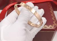 China Brand Jewelry Love Bracelet  18K Gold Jewelry Rose Gold 4 Diamond Vvs Diamond for sale
