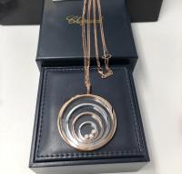 China Fashionable Finished Personalized Diamond Jewelry Chopard Happy Spirit Pendant for sale