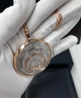 China Fashionable Finished Personalized Diamond Jewelry Chopard Happy Spirit Pendant for sale