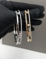 China Elegant Moving Diamond 18K Gold Diamond Bracelet  For Engagement for sale