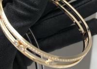 China Elegant Moving Diamond 18K Gold Diamond Bracelet  For Engagement for sale