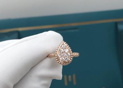 China Attractive Elegant 0.32 Carats Diamonds Women'S Gold Band Rings , Serpent BohèMe Ring for sale