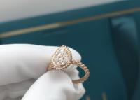 China Attractive Elegant 0.32 Carats Diamonds Women'S Gold Band Rings , Serpent BohèMe Ring for sale