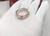 China Stylish B4094600 0.19 Carat Real Diamond Engagement Rings For Women for sale