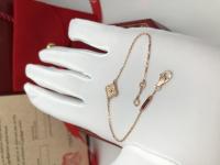 China Rose Gold Adjustable Fashionable 18k Gold Chain Bracelets For Ladies for sale