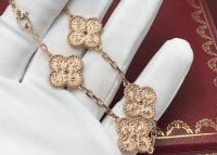 China VCARO1IE00 18 Karat Rose Gold Bracelet Vintage Alhambra 5 Motifs For Wife for sale